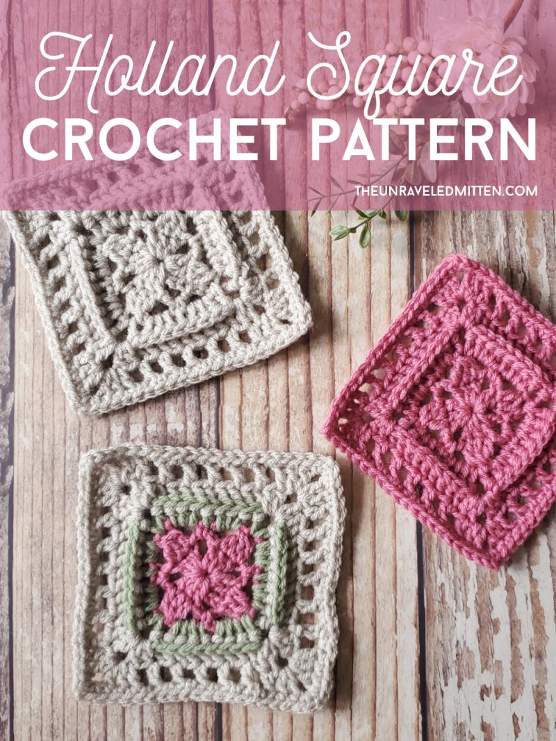 Holland 6" Blanket Square Crochet Pattern - The Unraveled Mitten